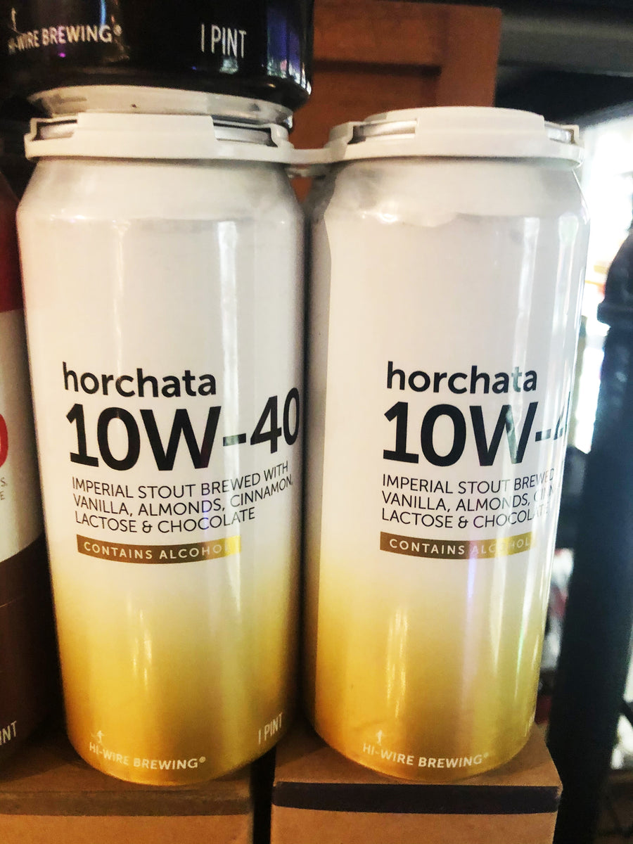 HI-WIRE 10W-40 HORCHATA STOUT – US LIQUOR